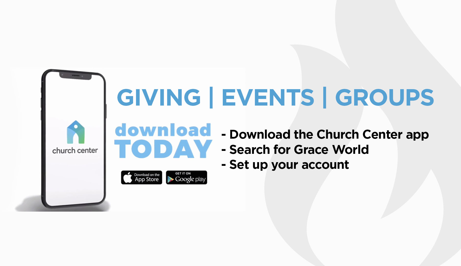 The Church Center App - Grace World Outreach Church