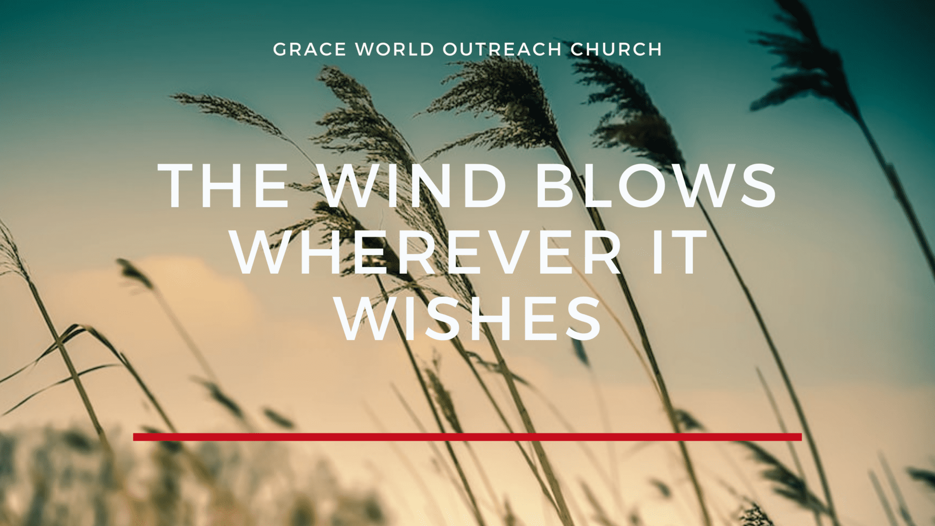 The Wind Blows Wherever It Wishes - Grace World Outreach Church